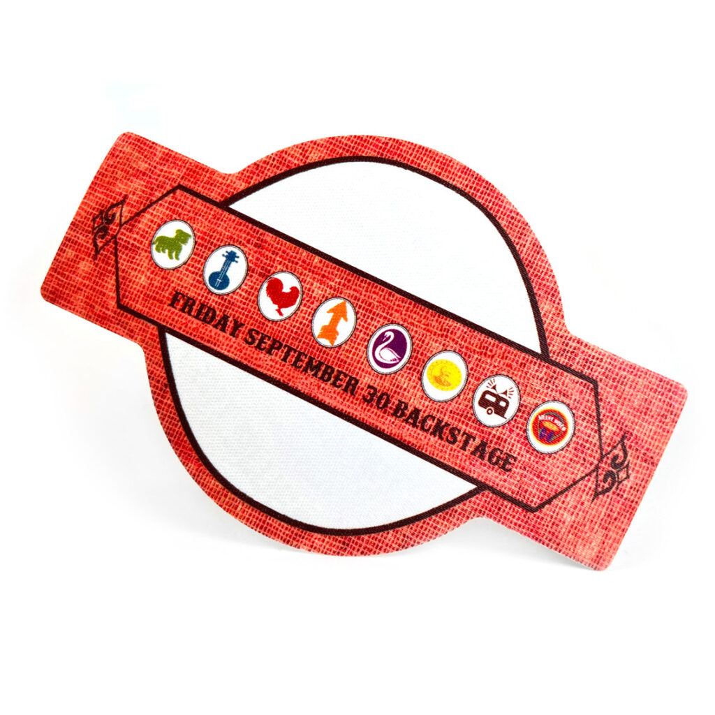 Custom Satin Sticky Passes | Backstage Pass Stickers