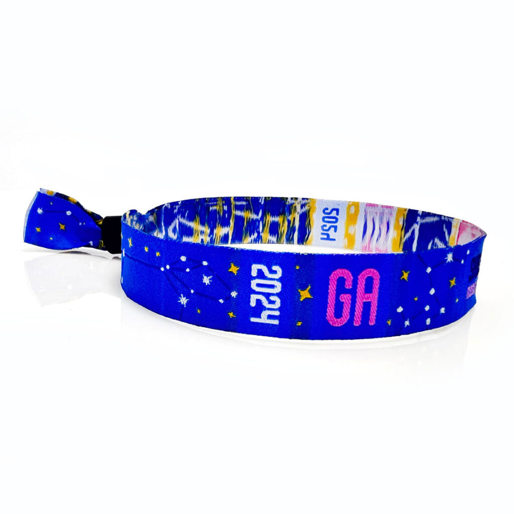 Custom Woven Cloth Wristbands | Branded Festival Bands