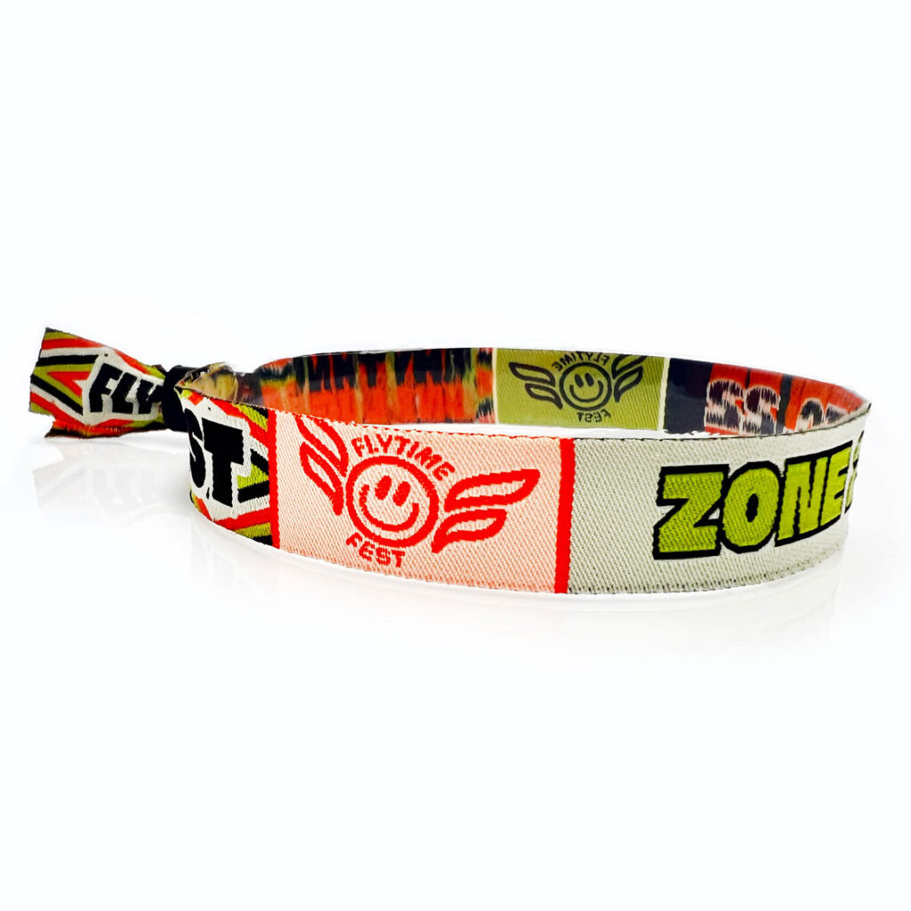 Custom Woven Cloth Wristbands | Branded Festival Bands