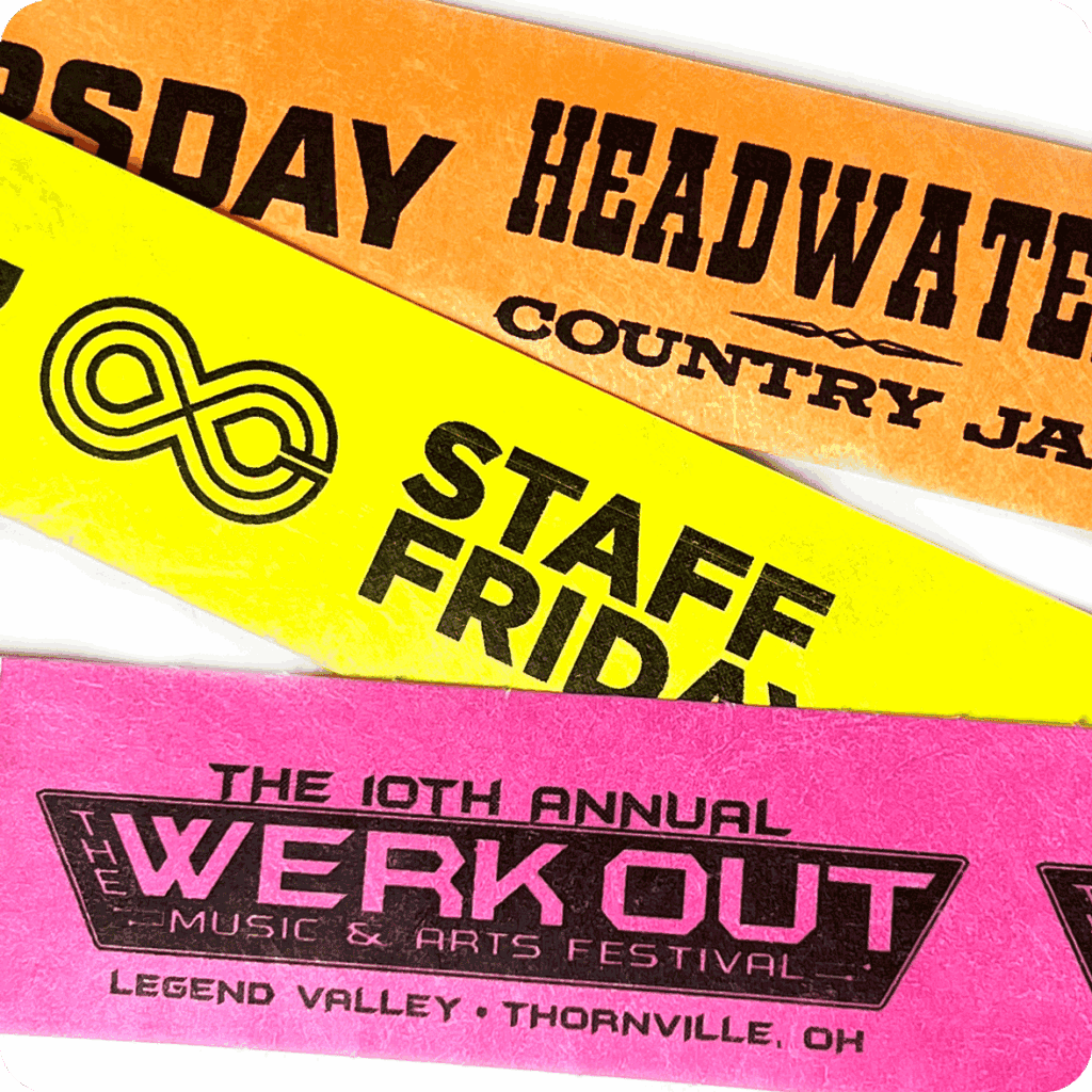 Custom Printed Tyvek Wristbands — Logos, Numbering, Barcodes