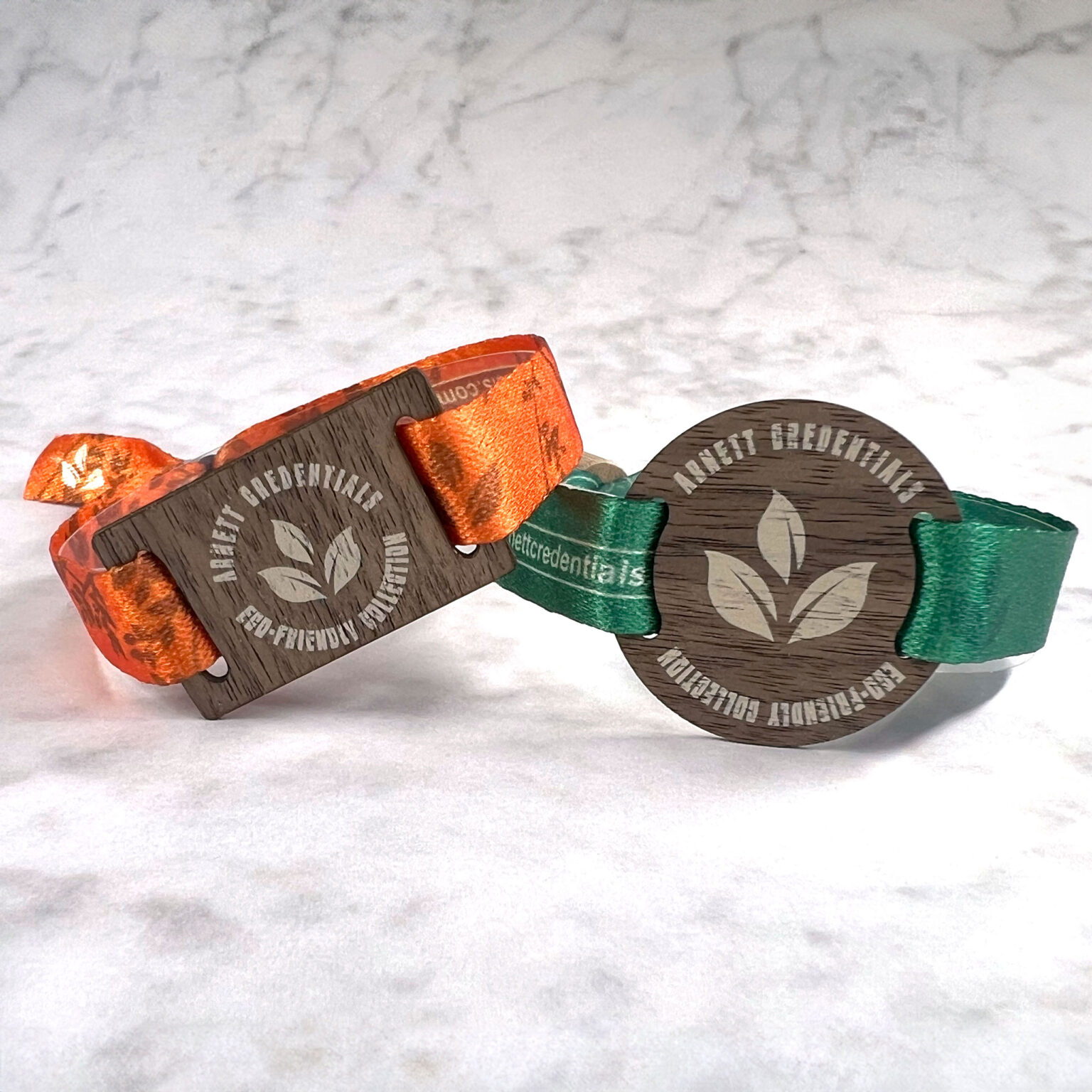 Eco-Friendly Cloth Wristbands with Wood RFID Tag